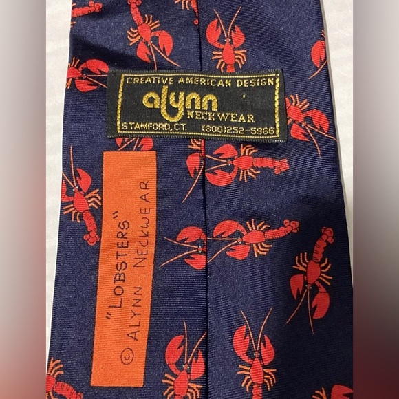 Alynn Neckwear | Accessories | Lobsters Alynn Neckwear Silk Tie Navy ...